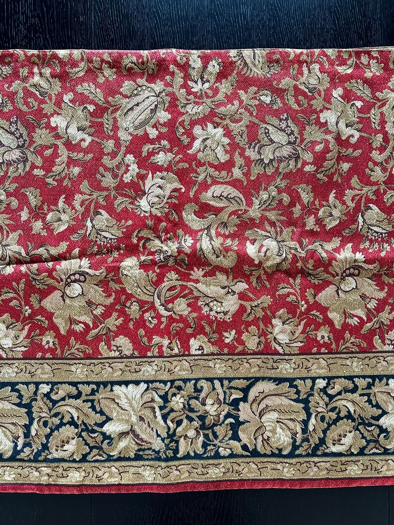 Jacobean Floral Border Textile-1800/1900s - Etsy
