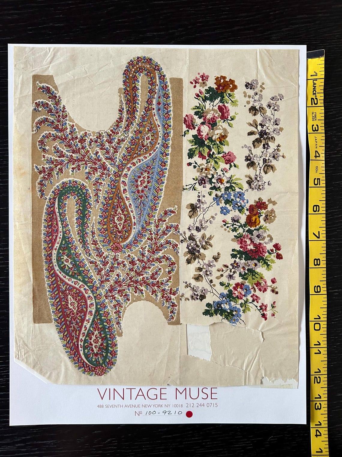 1800s French Paisley & Floral Border Prints on Paper - Etsy
