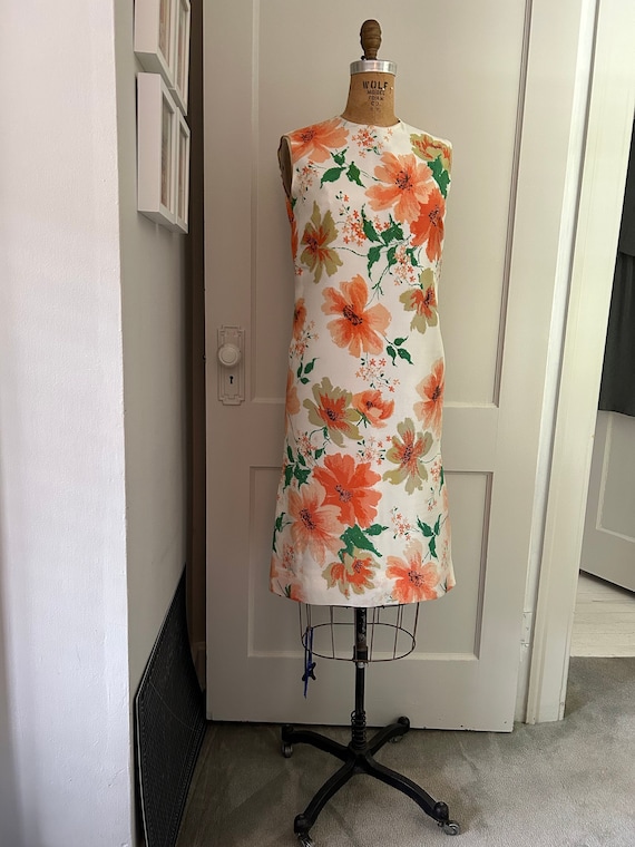 60s Pretty Floral Summer Dress - Gem