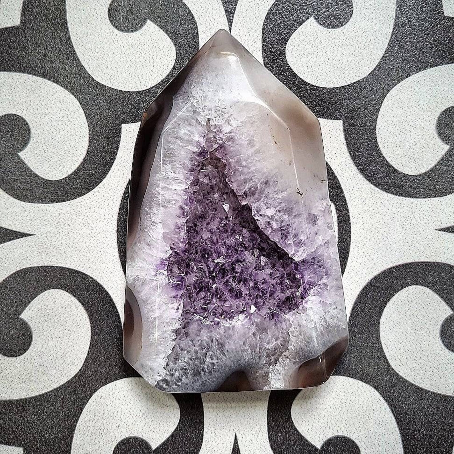 Amethyst Agate Geode Tower - Etsy