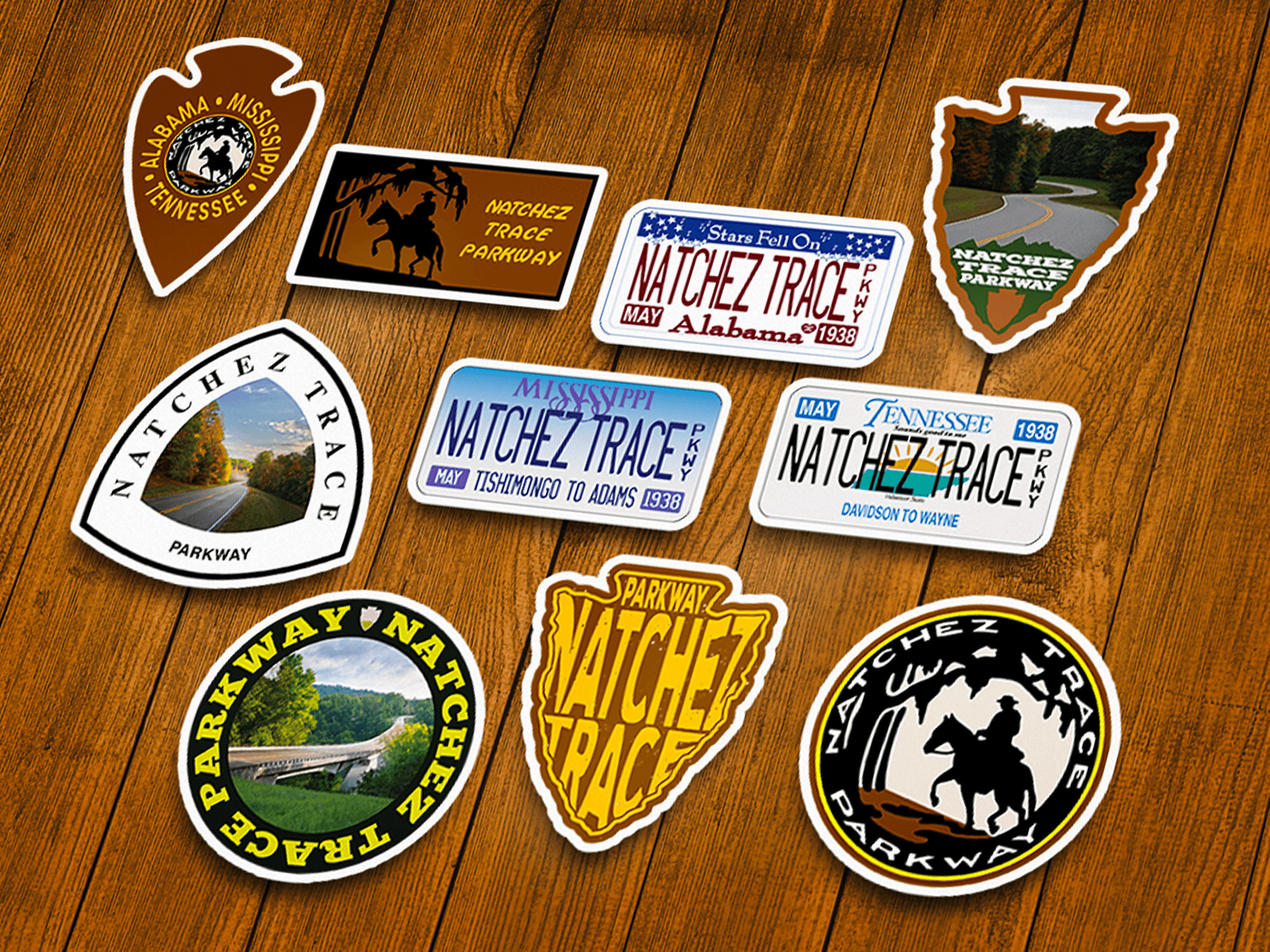 Natchez Trace Parkway Vinyl Sticker | Choose 1 Decal or Get Them All ...