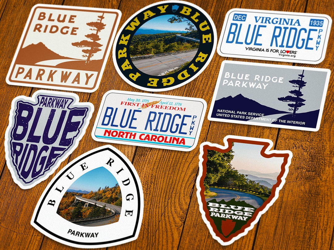 Blue Ridge Parkway Vinyl Sticker | Choose 1 Decal or Get Them All! - Etsy