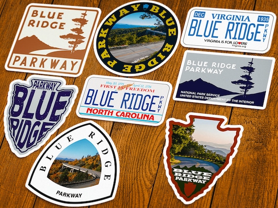 Blue Ridge Parkway Vinyl Sticker Choose 1 Decal or Get Them | Etsy
