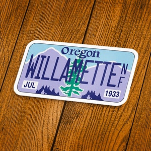 Willamette National Forest Vinyl Sticker Choose 1 Decal or - Etsy