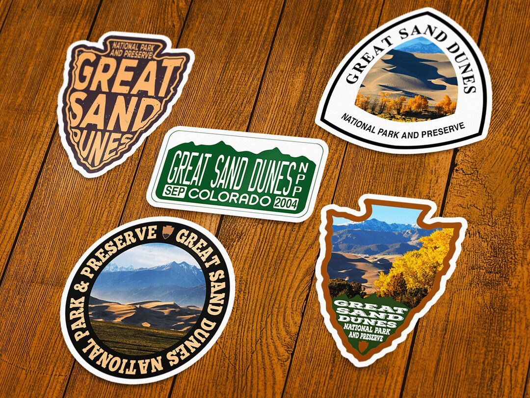 Great Sand Dunes National Park & Preserve Vinyl Sticker | Choose 1 ...