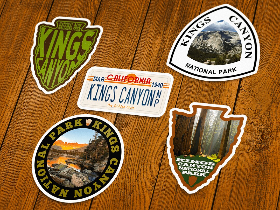 Kings Canyon National Park Vinyl Sticker | Choose 1 Decal or Get Them ...