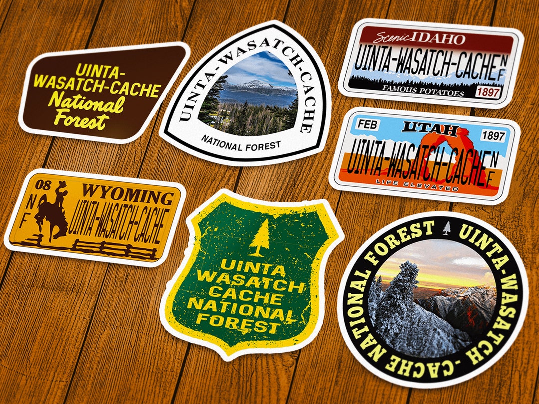 Uinta-wasatch-cache National Forest Vinyl Sticker | Choose 1 Decal or ...