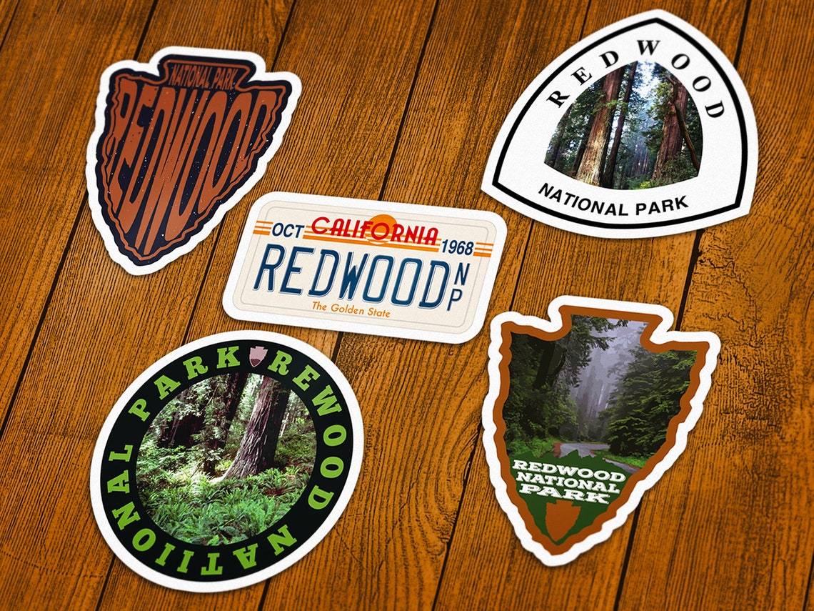 Redwood National Park Vinyl Sticker Choose 1 Decal or Get | Etsy