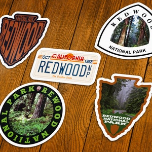 Redwood National Park Vinyl Sticker | Choose 1 Decal or Get Them All ...