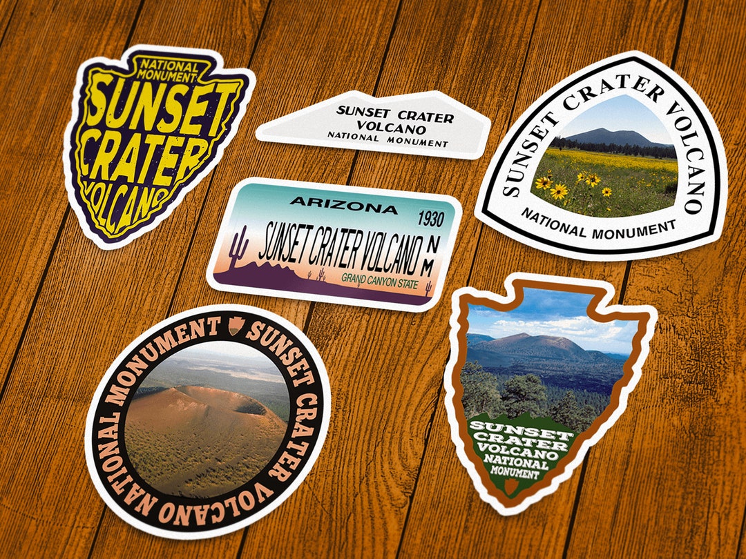 Sunset Crater Volcano National Monument Vinyl Sticker | Choose 1 Decal ...