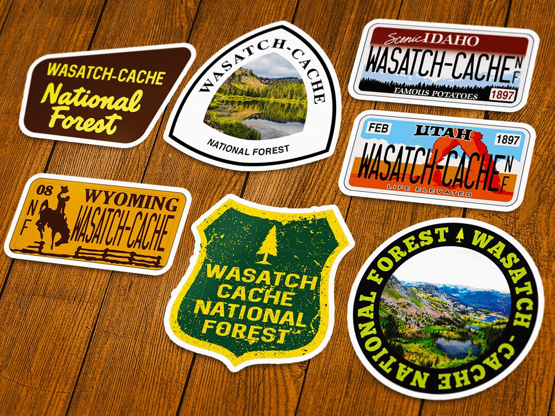 Wasatch-cache National Forest Vinyl Sticker | Choose 1 Decal or Get ...