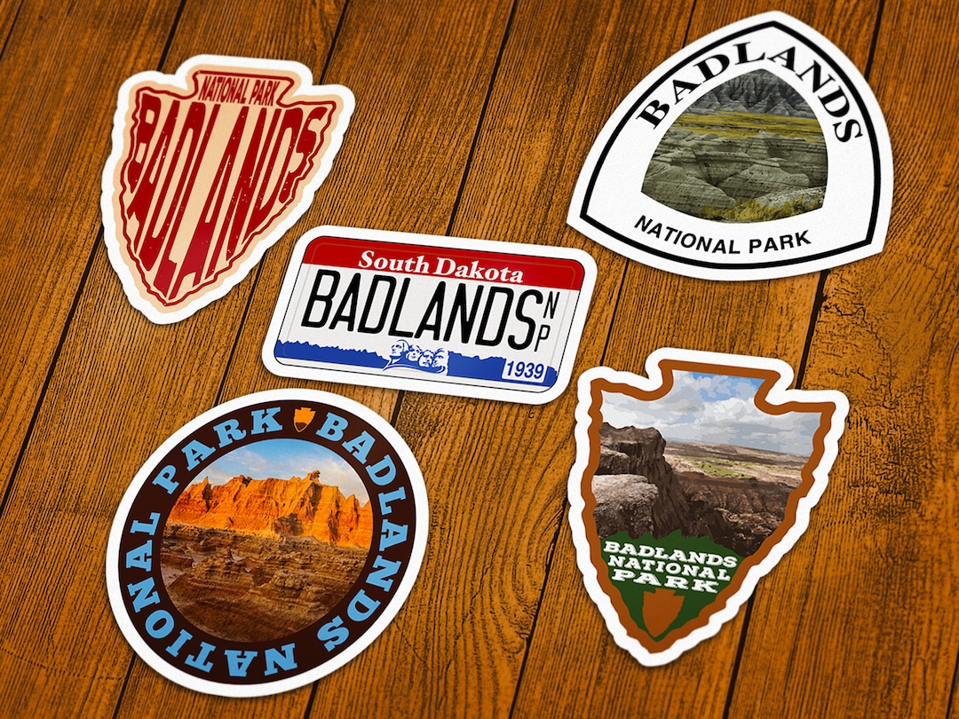 Badlands National Park Vinyl Sticker | Choose 1 Decal or Get Them All ...