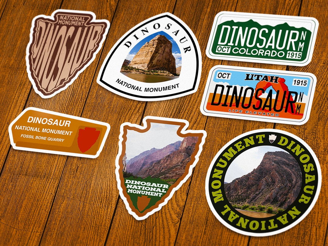 Dinosaur National Monument Vinyl Sticker | Choose 1 Decal or Get Them ...