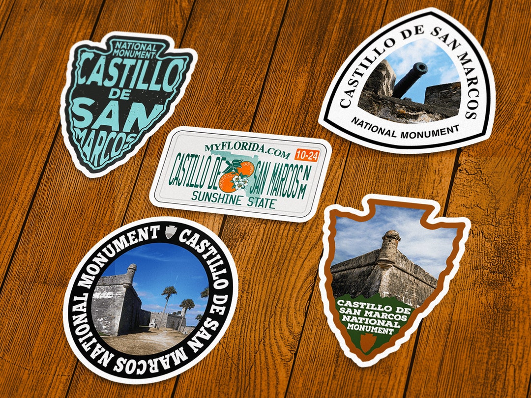 Castillo De San Marcos National Monument Vinyl Sticker | Choose 1 Decal ...