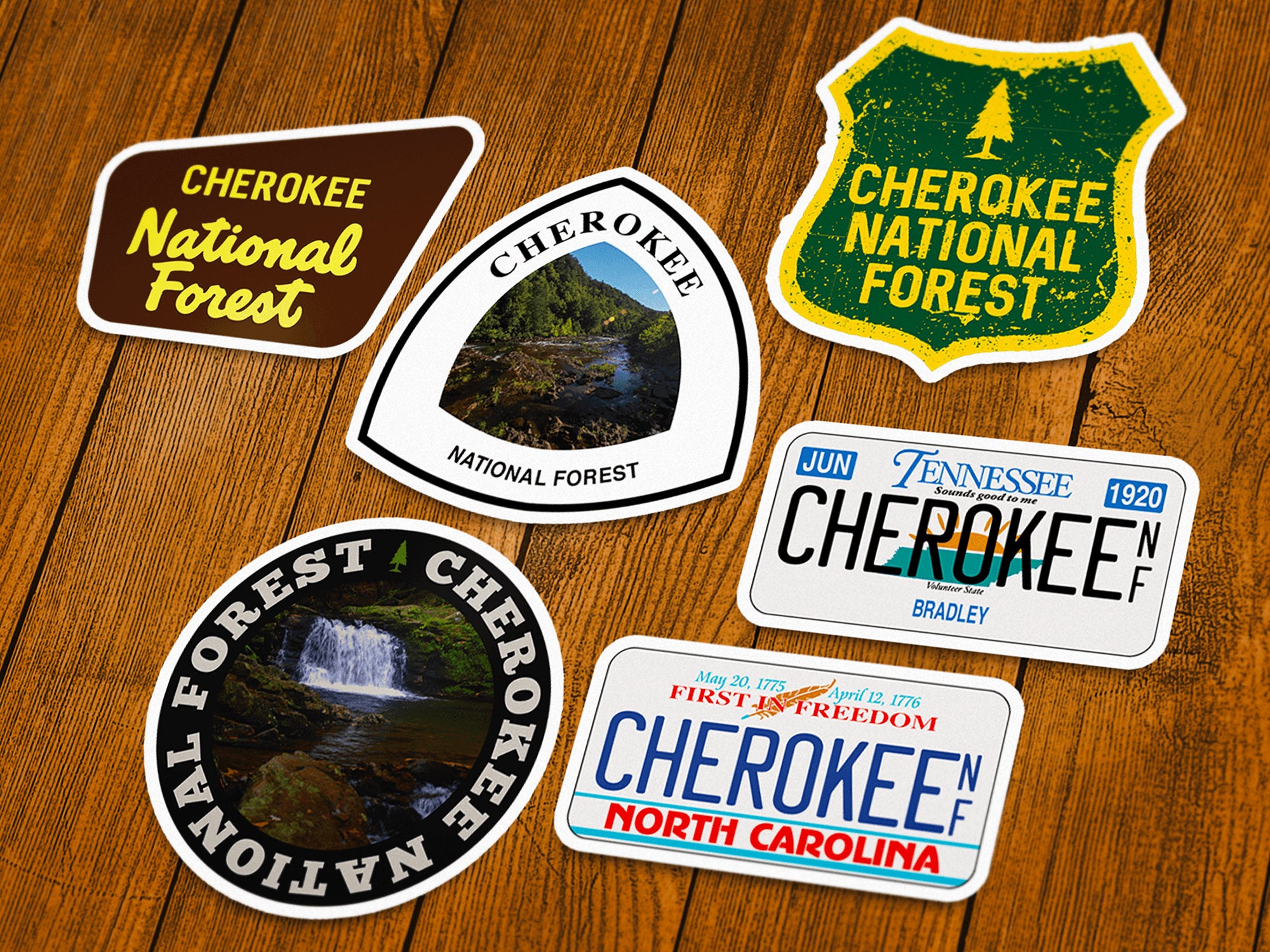 Cherokee National Forest Vinyl Sticker Choose 1 Decal or Get - Etsy