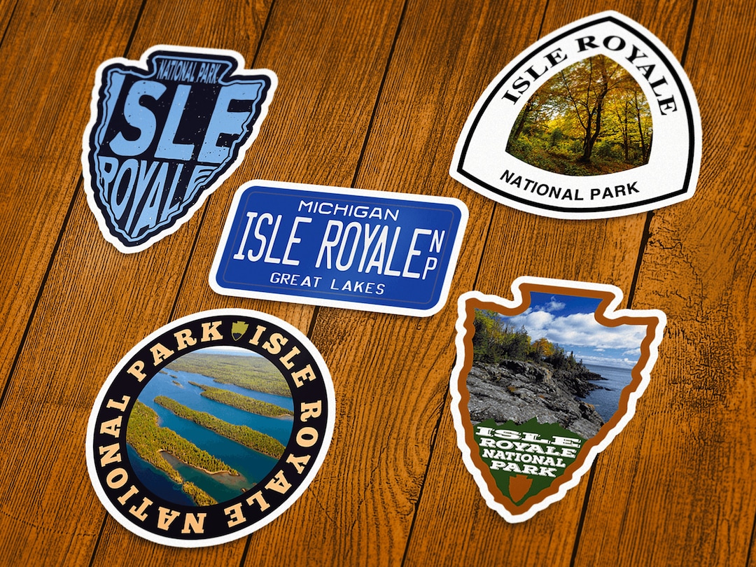 Isle Royale National Park Vinyl Sticker | Choose 1 Decal or Get Them ...