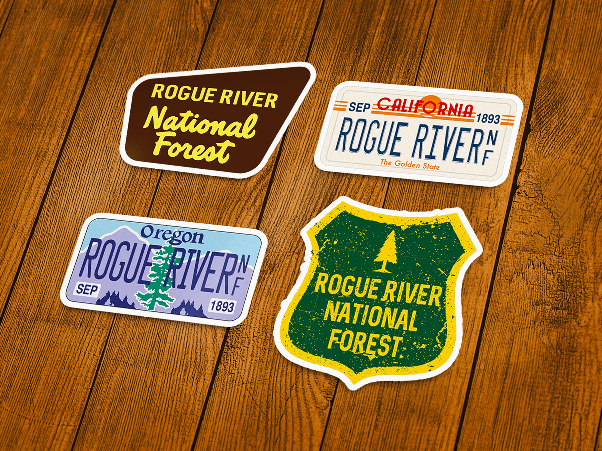 Rogue River National Forest Vinyl Sticker Choose 1 Decal or - Etsy