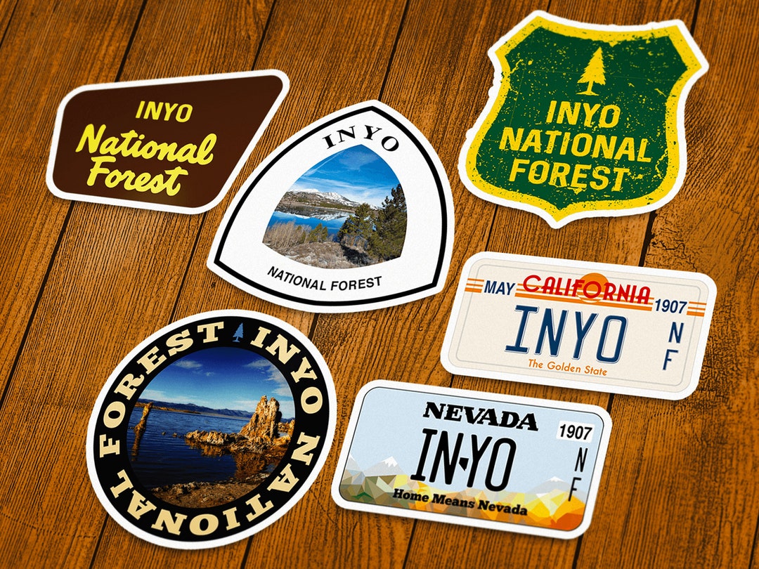 Inyo National Forest Vinyl Sticker | Choose 1 Decal or Get Them All! - Etsy