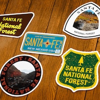 Santa Stickers - Etsy
