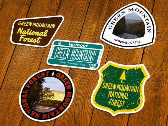 Green Mountain National Forest Vinyl Sticker Choose 1 Decal | Etsy