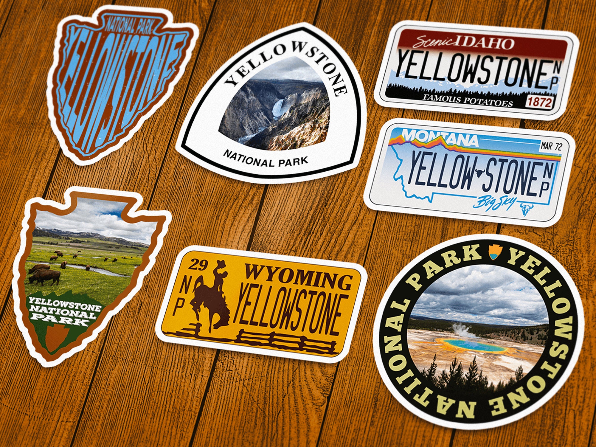 Yellowstone National Park Vinyl Sticker Choose 1 Decal or - Etsy