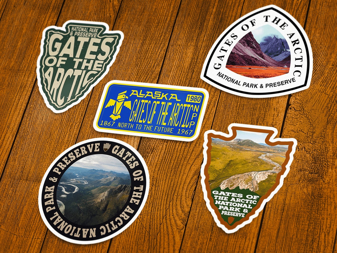 Gates of the Arctic National Park & Preserve Vinyl Sticker Choose 1 ...