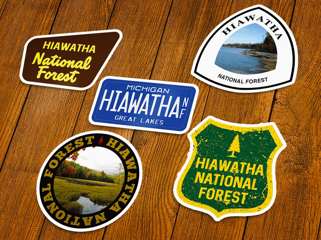 Hiawatha National Forest Vinyl Sticker | Choose 1 Decal or Get Them All ...