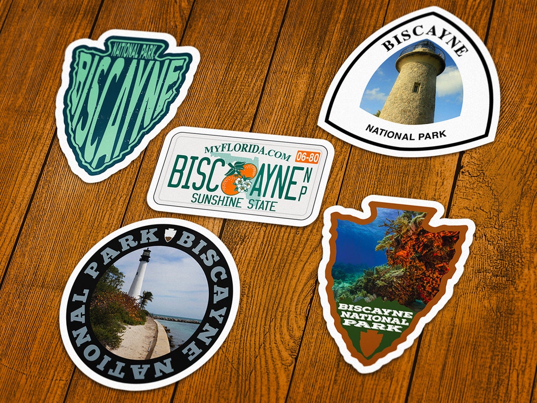 Biscayne National Park Vinyl Sticker Choose 1 Decal or Get Them All - Etsy