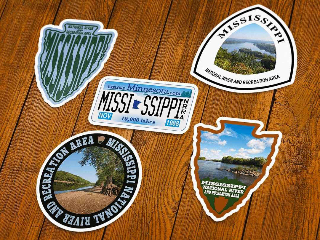 Mississippi National River and Recreation Area Vinyl Sticker | Choose 1 ...