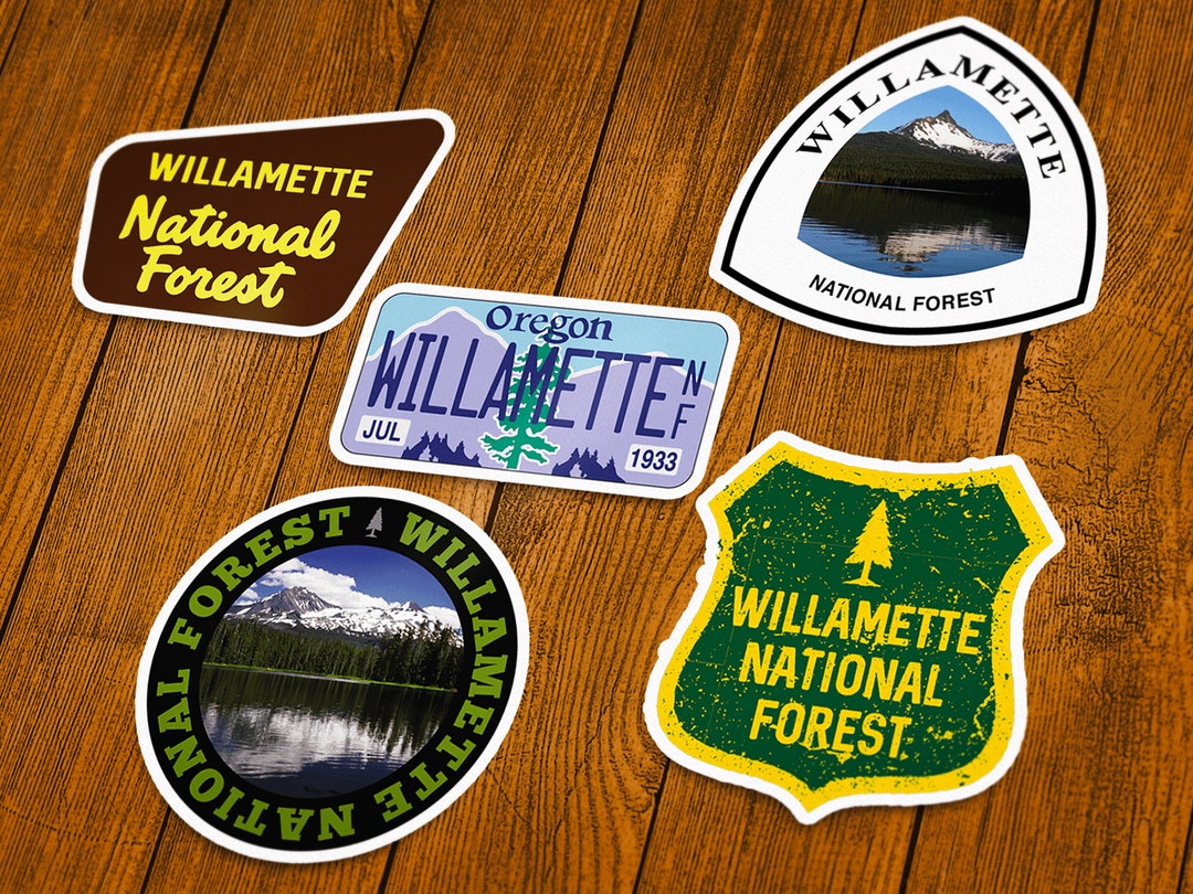 Willamette National Forest Vinyl Sticker Choose 1 Decal or - Etsy