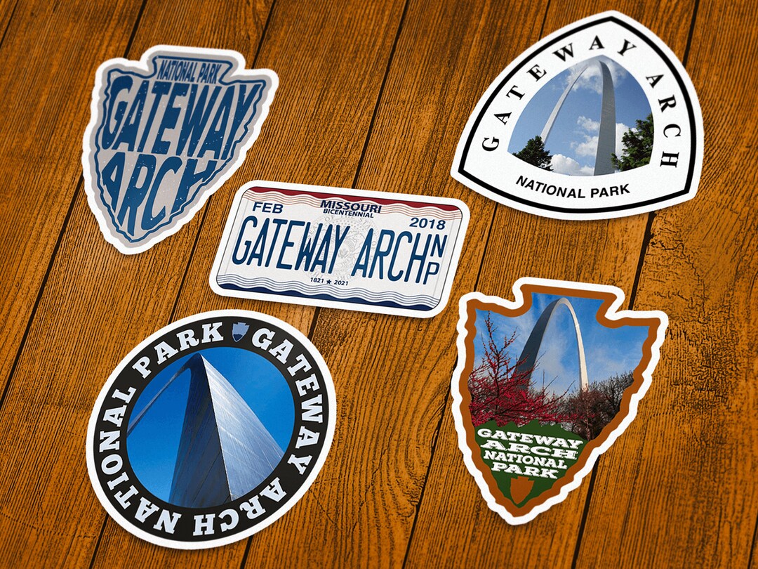 Gateway Arch National Park Vinyl Sticker | Choose 1 Decal or Get Them ...