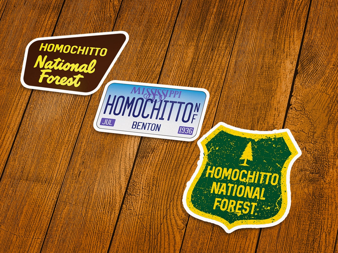 Homochitto National Forest Vinyl Sticker | Choose 1 Decal or Get Them ...