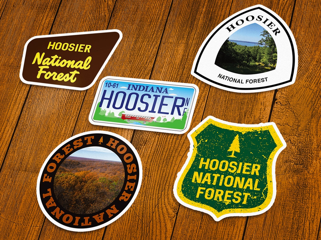 Hoosier National Forest Vinyl Sticker | Choose 1 Decal or Get Them All ...