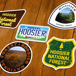 Hoosier National Forest Vinyl Sticker Choose 1 Decal or Get Them All - Etsy