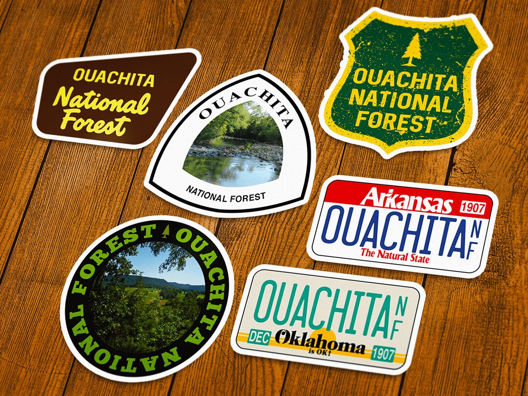Ouachita National Forest Vinyl Sticker | Choose 1 Decal or Get Them All ...