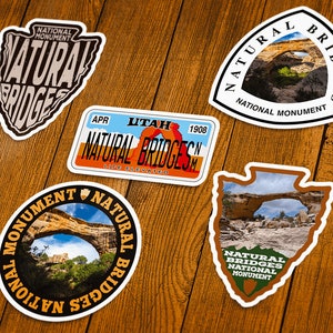 Natural Bridges National Monument Vinyl Sticker | Choose 1 Decal or Get ...