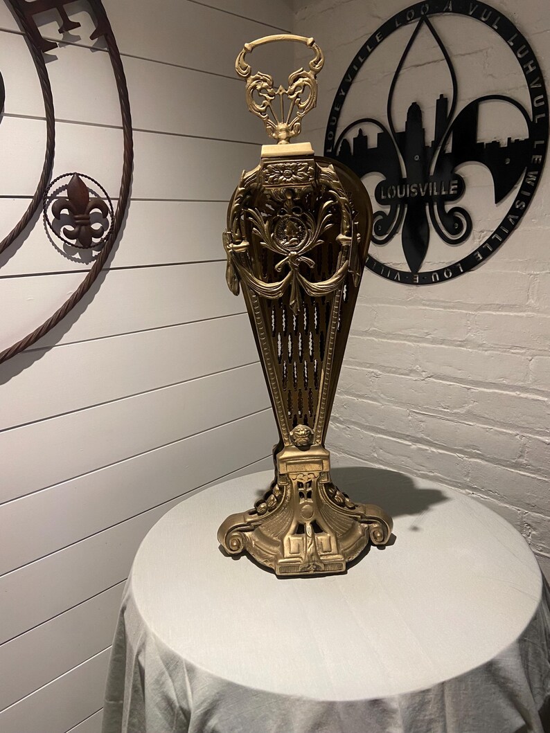 Vintage Art Nouveau Peacock Fire Place Screen - Etsy