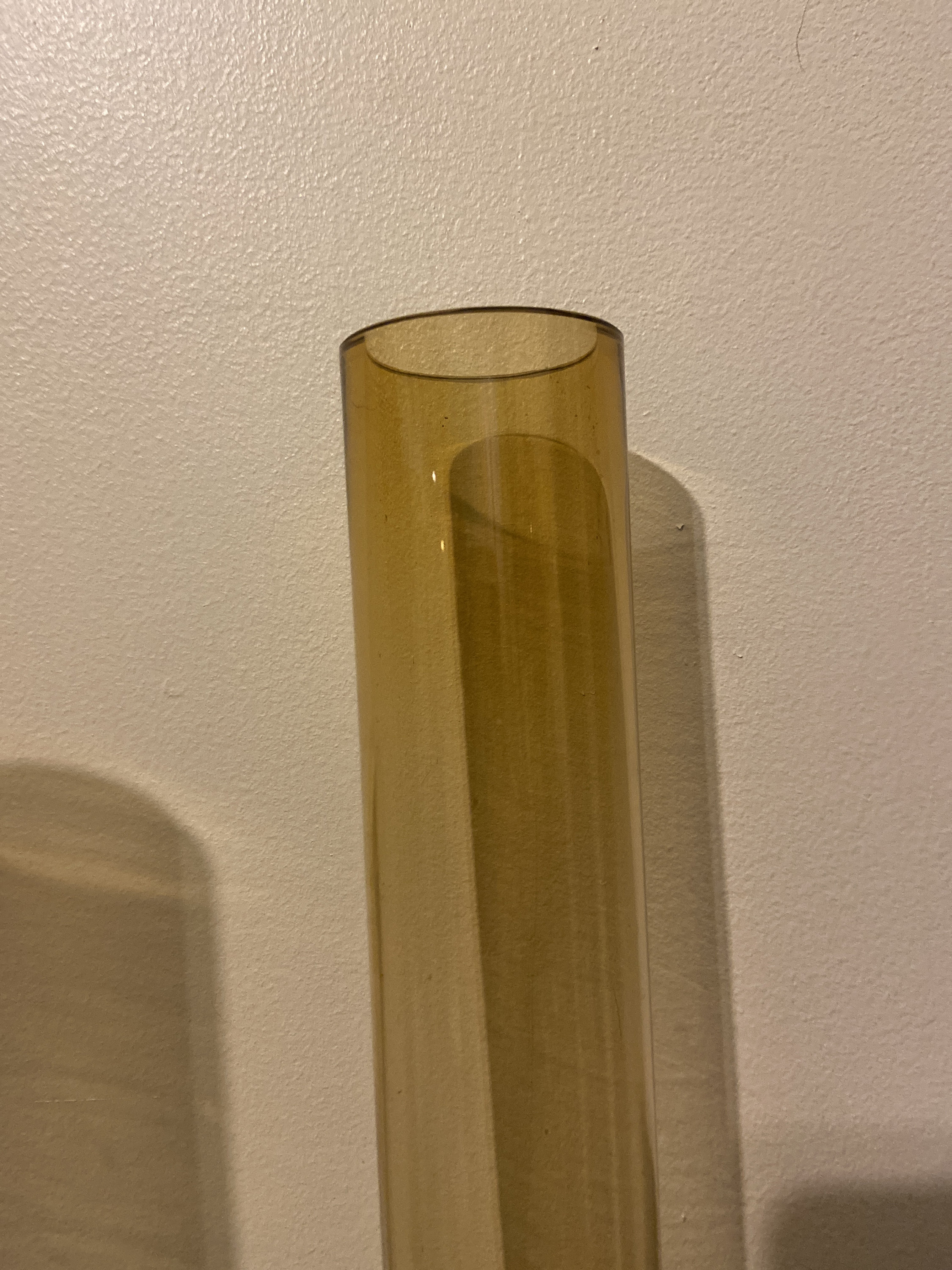 MCM Amber Glass Tall Vases - Etsy