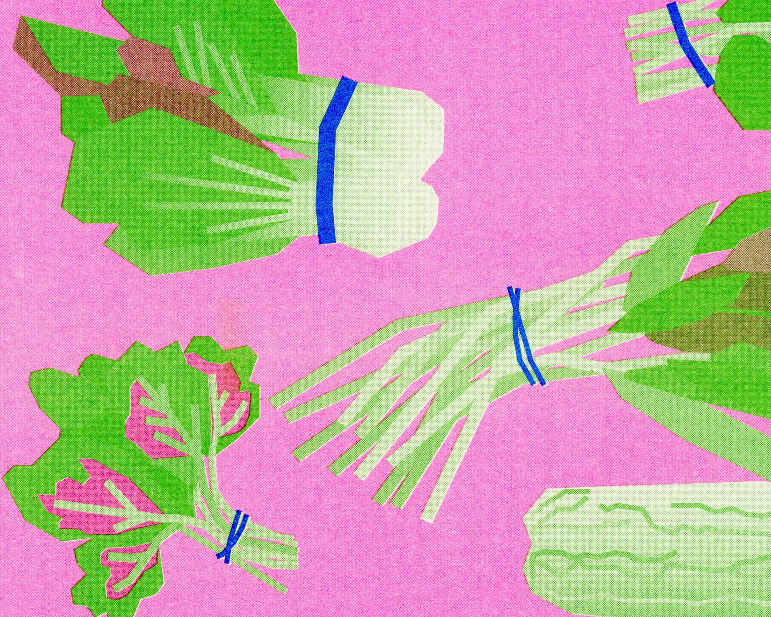 Rau Quả Risograph - Etsy