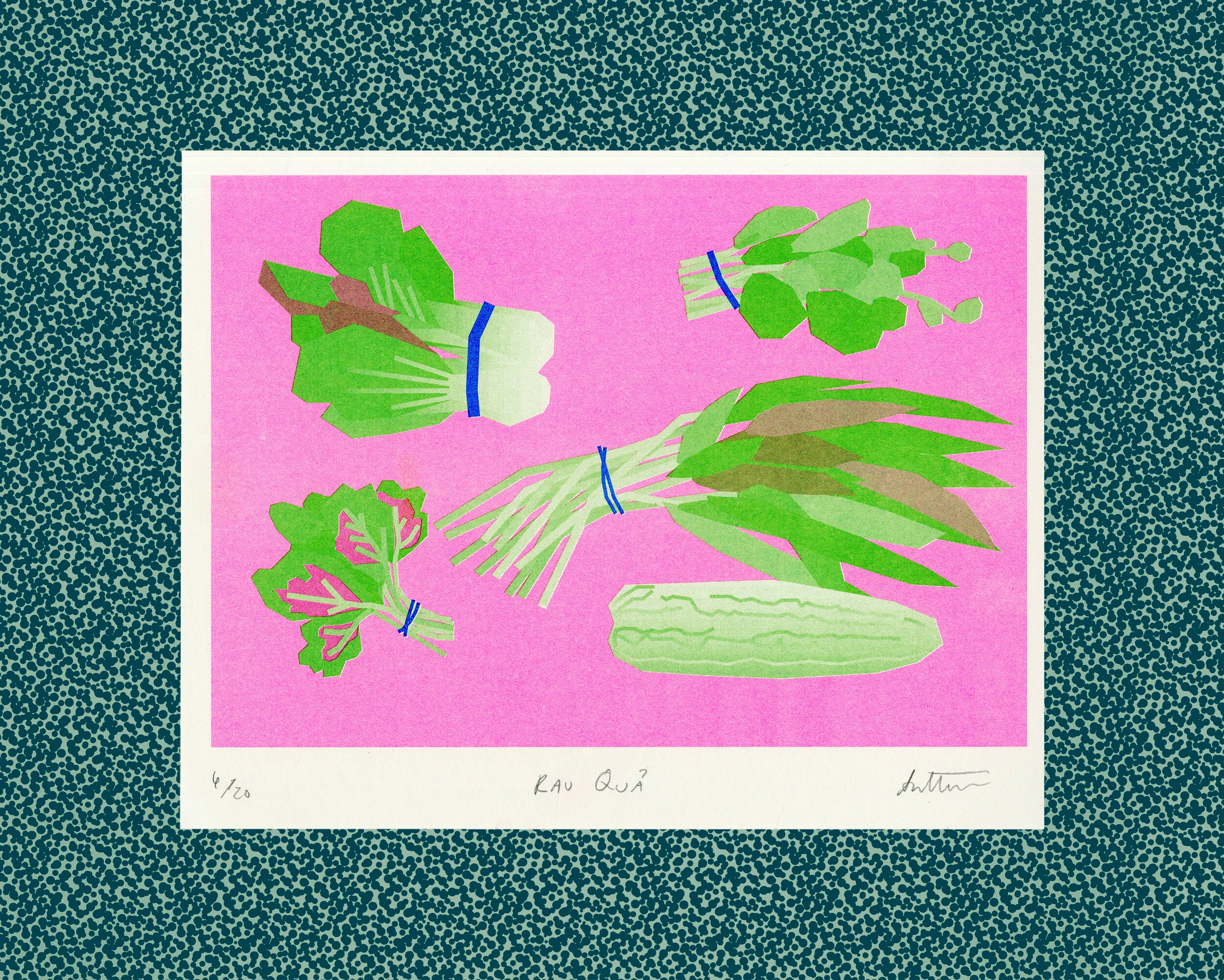 Rau Quả Risograph - Etsy