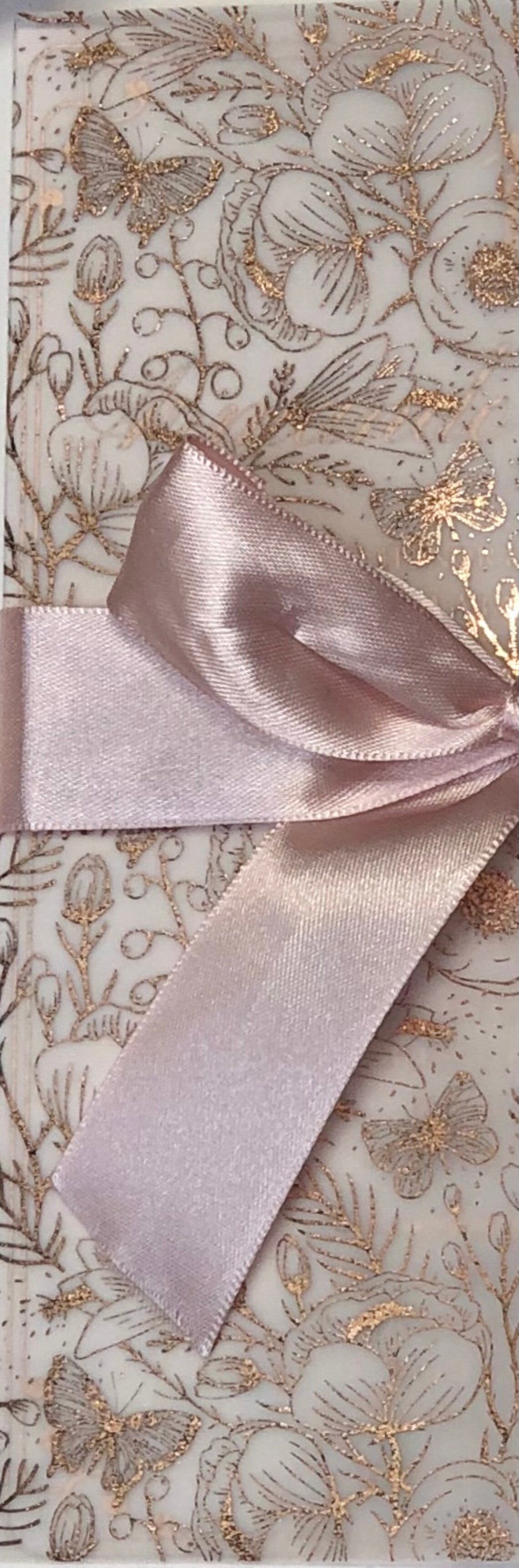 Blush & Rose Gold Vellum Invitation/ Rose Gold Foiled Invitation ...