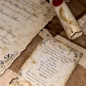 Elegant Vintage Rustic Scroll Invitation; Classic Scroll Quinceanera ...