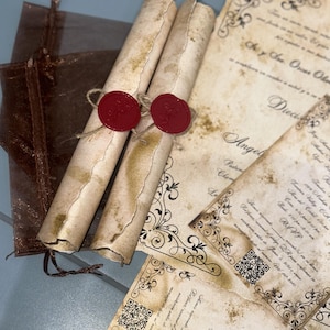 Elegant Vintage Rustic Scroll Invitation; Classic Scroll Quinceanera ...