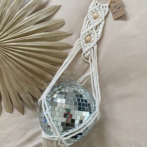 Macrame Plant Hanger | Disco Ball Macrame Plant Hanger | Boho Plant ...