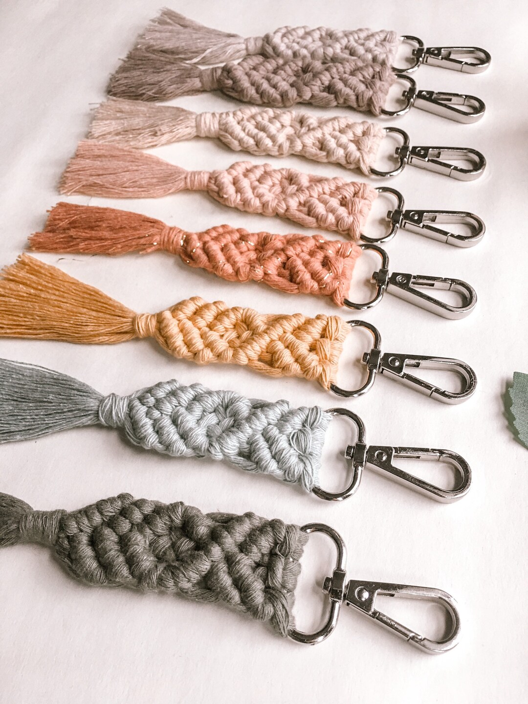 Boho Macramé Keychain | Stylish Car Keys Accessories | Purse Accessory ...