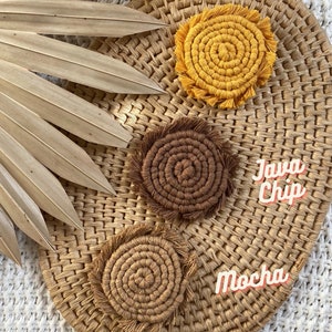 Mini Boho Macrame Car Cup Coasters | Set of 2| Cupholder Coasters | Car ...