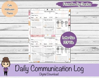 Daily Communication Log for Teachers, Classroom Communication Log ...