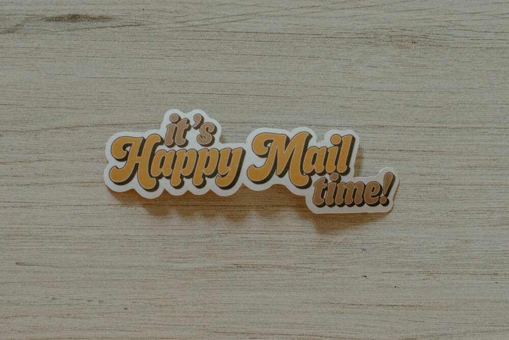 It's Happy Mail Time Stickers Set of 5 - Etsy