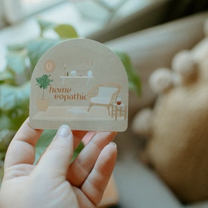 Homeopathic Boho Sticker - Etsy