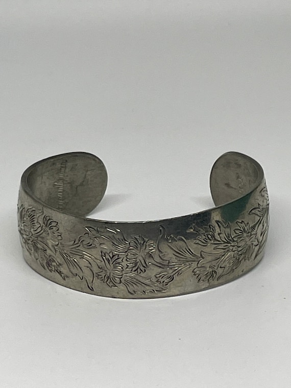 Vintage Pewter Bracelet, Kirk Stieff Pewter Cuff, Vin… - Gem
